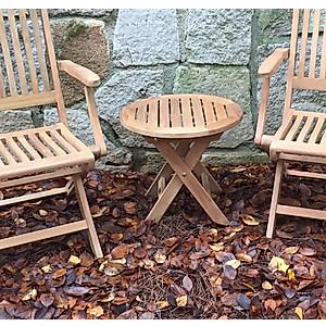 Coronado Teak Folding Side Table, Natural