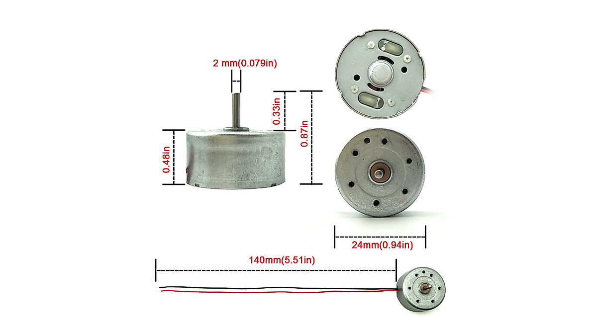 EUDAX Mini Generator Motors for DIY Wind Turbines & Toys
