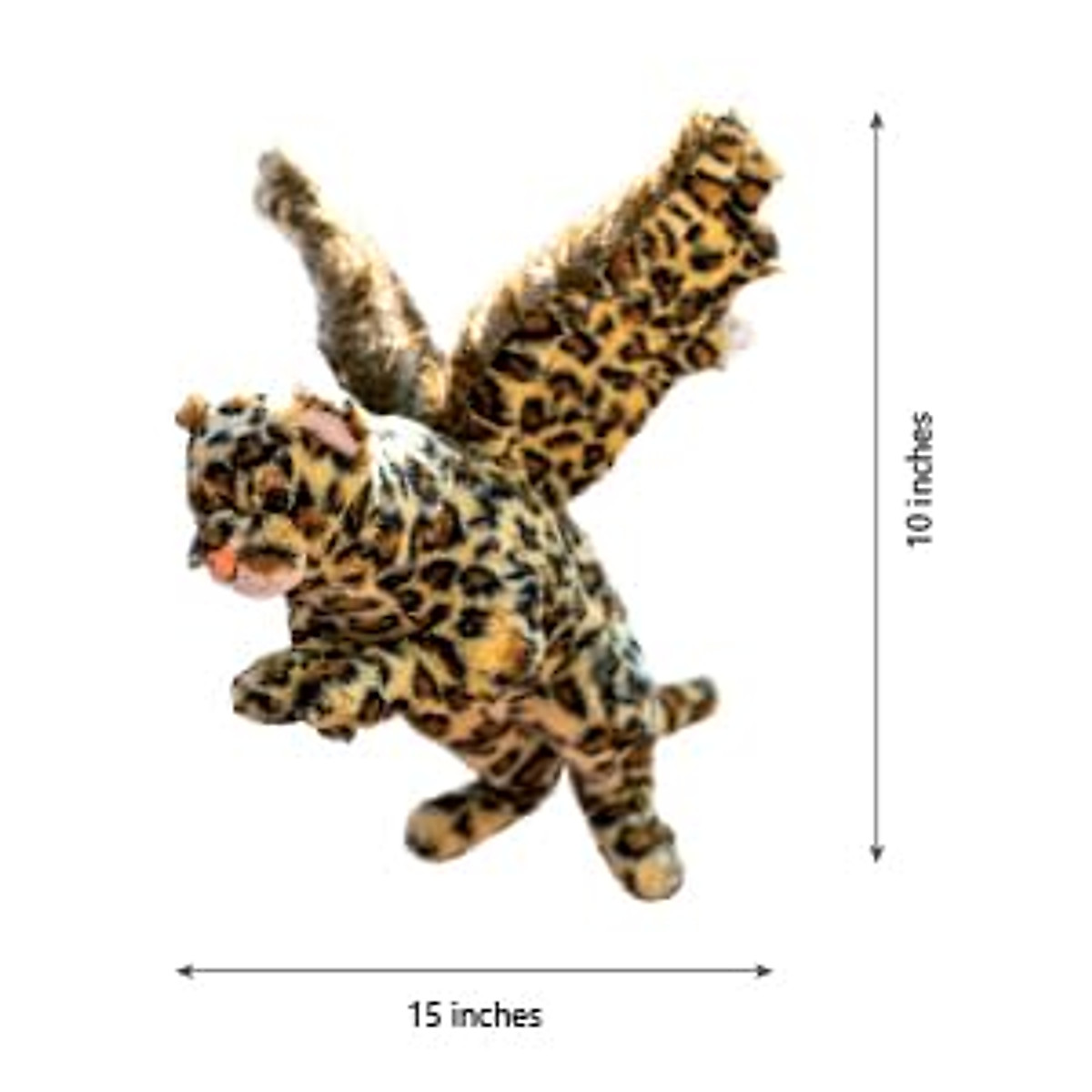 Randimals Leopard Plush Stuffed Toy Eagle Wings 15”, Soft & Huggable, Premium Quality Hybrid Animal Friend Encourages Adventure & Imagination