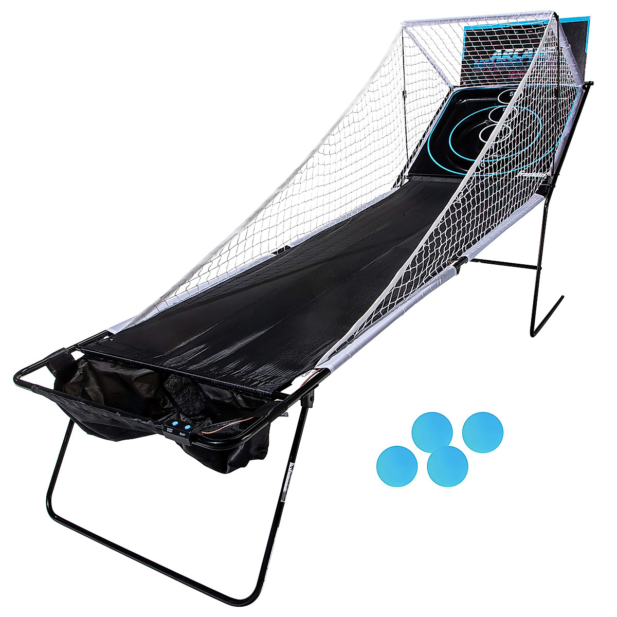 Franklin Sports Whirl-Ball Arcade Game - 4 Arcade Balls and Over 5ft Ramp - Game Room Ready - Kid and Family Fun All Game Night!