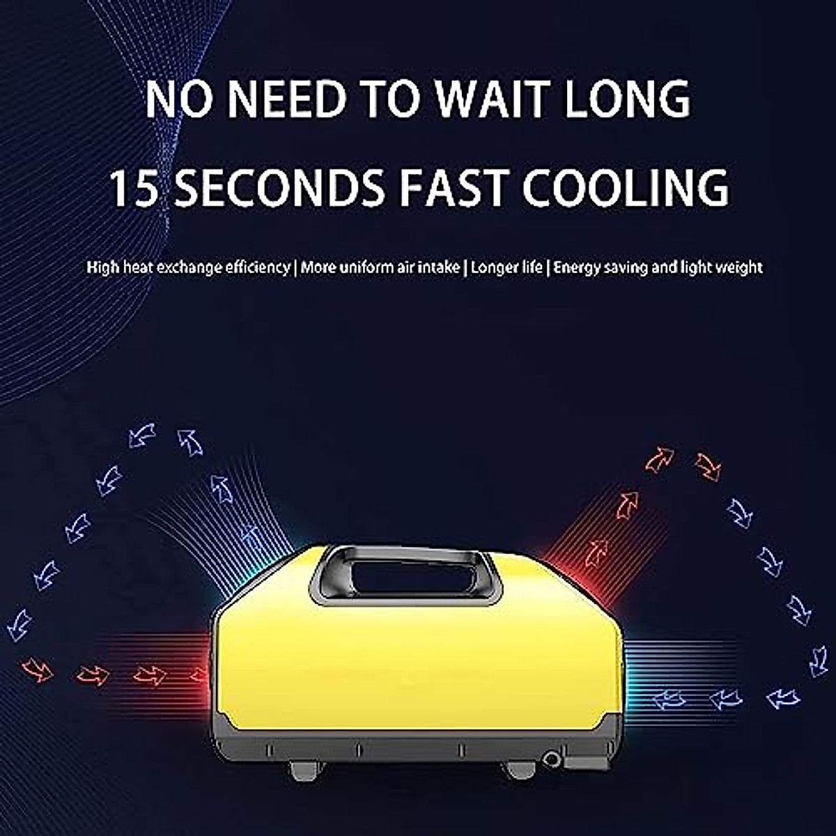 Portable Camping Air Conditioner, Mobile Tent Cooler, 24VDC, 3 Wind Speeds, 16°C-30°C Refrigeration Range, More Uniform Air Intake, for RVs, Campsites, Outdoor, Indoor
