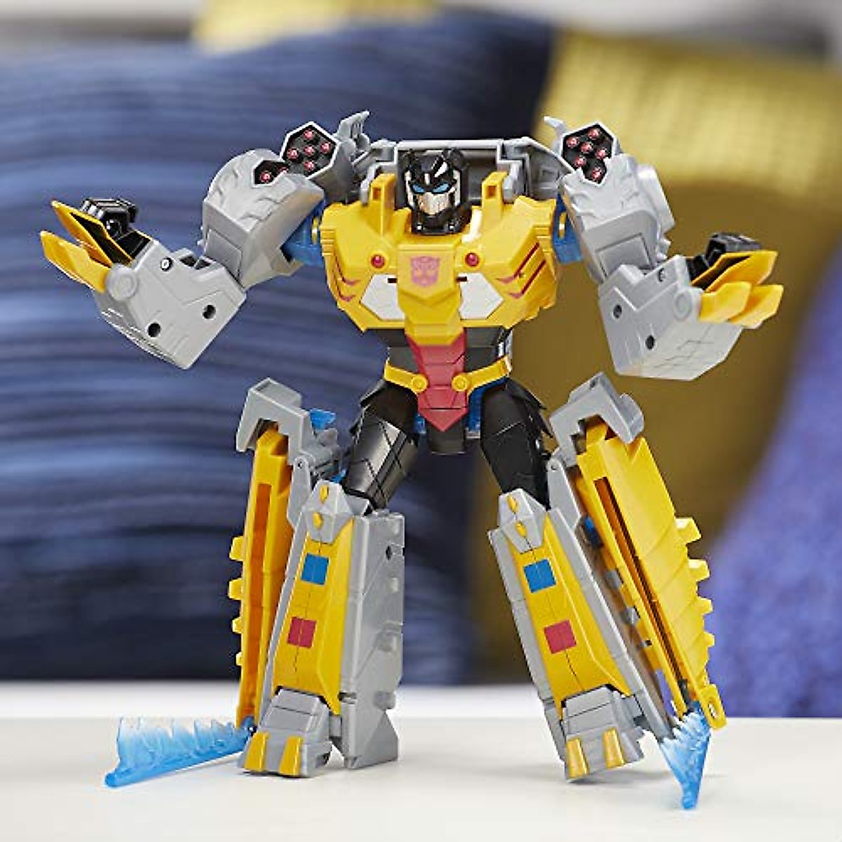 Transformers Toys Cyberverse Action Attackers Ultimate Class Grimlock Action Figure - Repeatable Seismic Stomp Action Attack - for Kids Ages 6 & Up, 11.5"