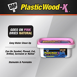 DAP 541 Series 00541 1/2pt Natural Plastic Wood-X w/Drydex, 1/2 Pint