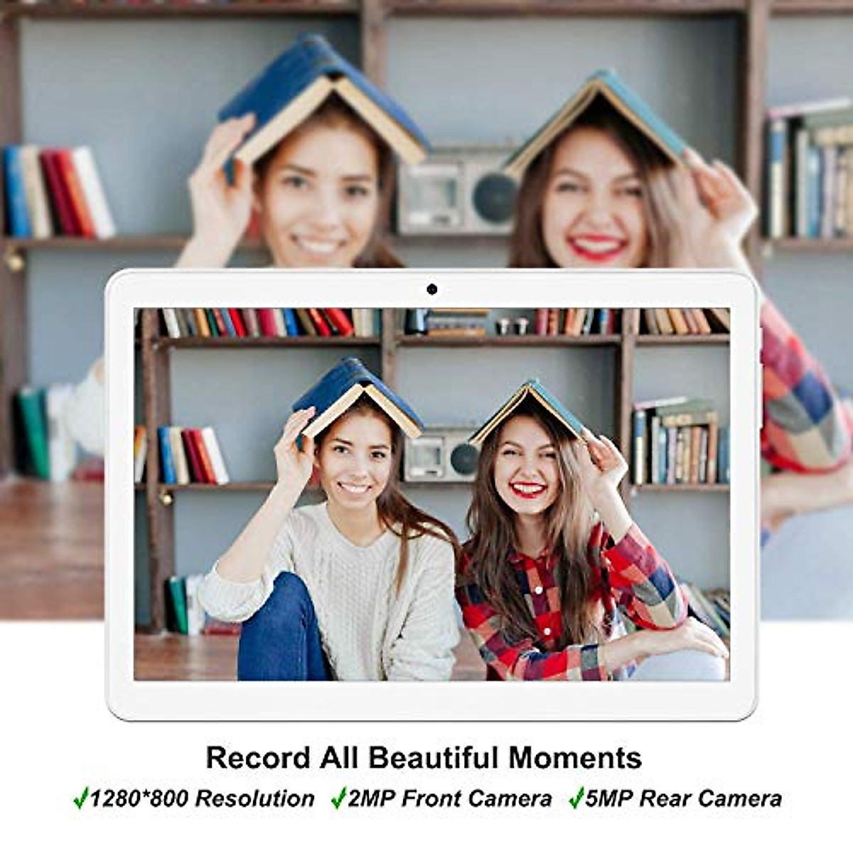 WECOOL Tablet 10 Inch, Android Tablet 9.0 Pie, 2GB RAM 32GB ROM, 3G Phone Dual SIM Card Slots and Cameras, GMS Certified, Support Bluetooth, WiFi, GPS (Silver)