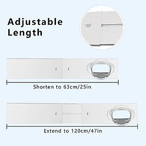 GOZFLVT Portable Air Conditioner Window Vent Kit,Sliding Window Vent Air Conditioner Suitable for Air Conditioner Hose with 5.1 Inches/13cm