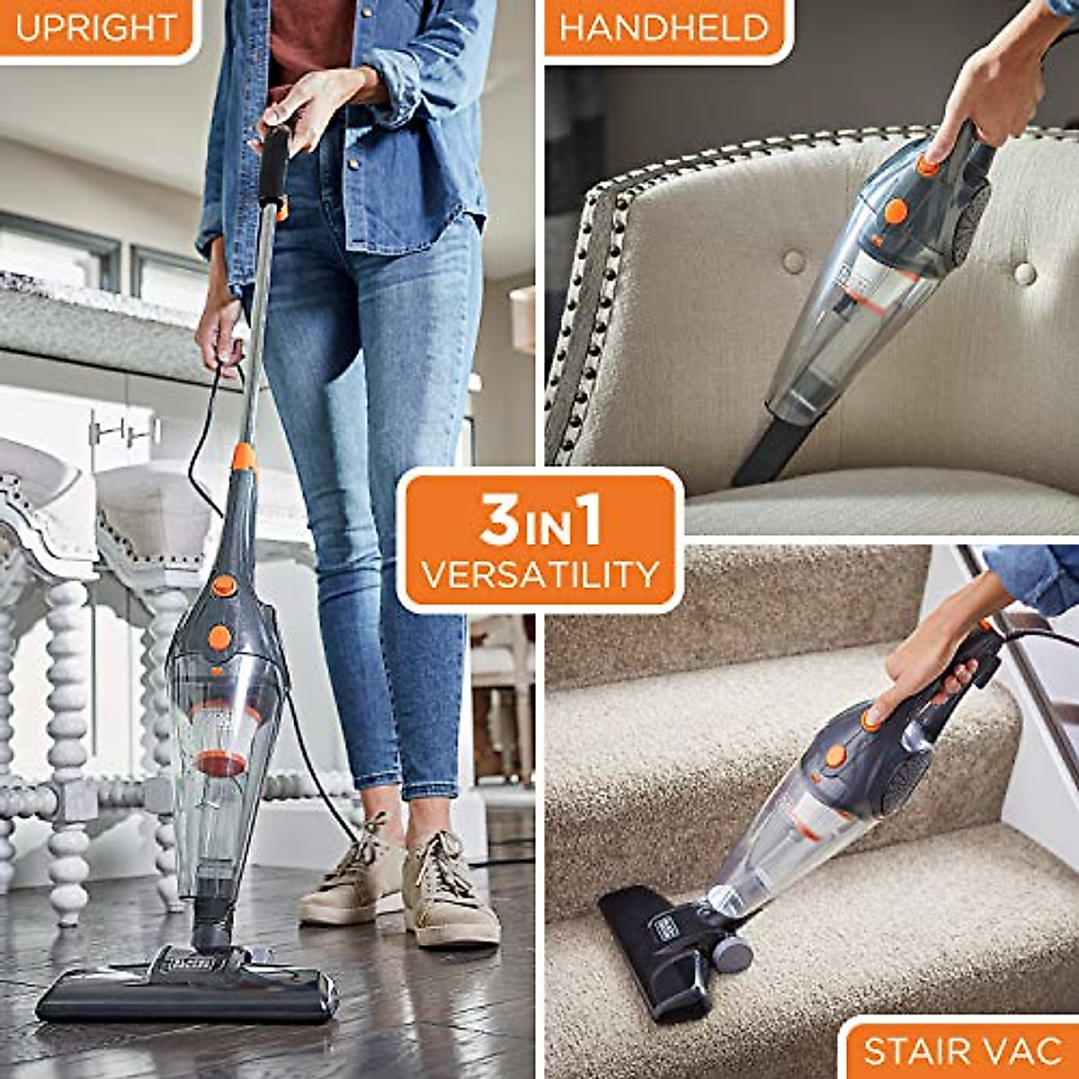 BLACK+DECKER BDXHHV005G 3-in-1 Vacuum, Gray