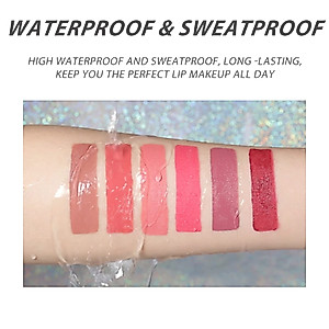 KUAILEGO ROSE GOLD 2 In 1 Matte Lipstick & Liquid Lipstick, Matte Finish, Nude, Full Color Lipstick, Long Lasting Waterproof Velvet Lip Gloss (04)