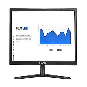 Thinlerain PC Monitor 17-inch 4:3 LED Backlit Monitor 1280 X 1024, 60 Hz Refresh Rate, 5Ms Response Time, VESA Mountable, VGA, HDMI, TN Panel, Built-in Speakers