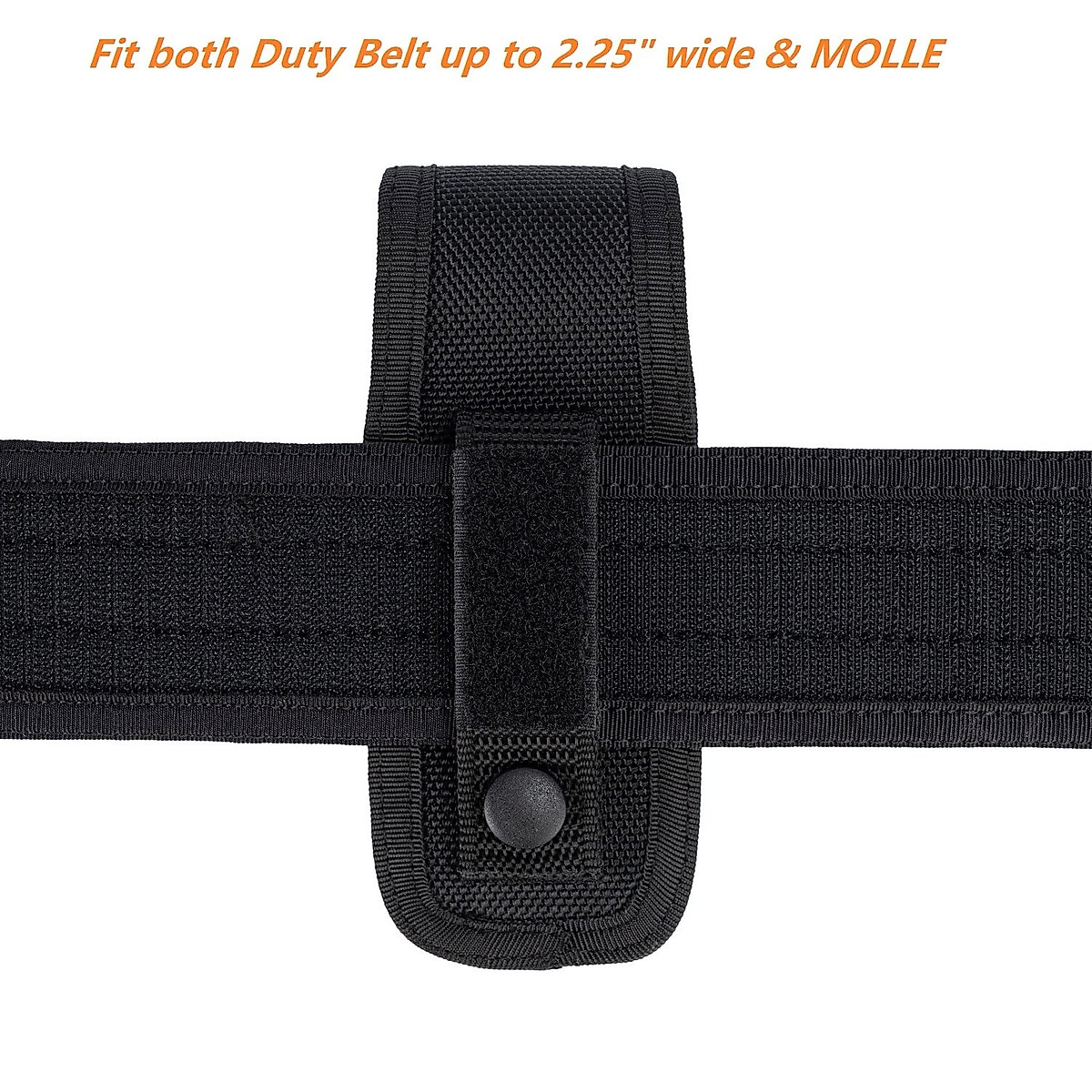 Dotacty Nylon Mag Pouch Single/Double Magazine Pouch Pistol Mag Holster Duty Belt/MOLLE Molded 9mm Mag Holder Carry Case (Nylon Single Pouch)