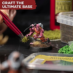 The Army Painter Battlefields Basing Set - Terrain Model Kit for Miniature Terrain Bases - Diorama Supplies with Landscape Rocks, Scenic Sand, Model Grass, Tufts & Free Basing Glue