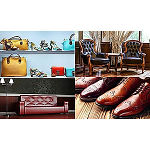 Furniture Leather Max Leather Refinish and Restorer 4 Oz Jar (Leather Repair) (Leather Restore) (Vinyl Repair) (Dark Brown)