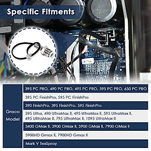 243222 Airless Sprayer Pressure Transducer, Paint Sprayer Pressure Transducer Sensor Fit for Graco 190ES 390 395 490 495 595 695 795 1095 1595 3400 3900 5900 7900