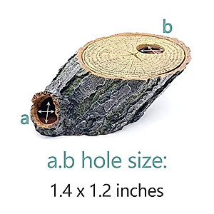 Snake Hide and Basking Tree Roots Cave for Terrariums, Available for Climbing and Hiding Spots for Reptiles, Amphibians, and Small Animals, Corn Snake, Green Snake and Small Gecko