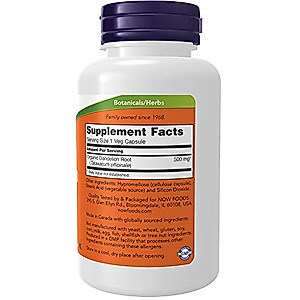 NOW Supplements, Dandelion Root (Taraxacum officinale) 500 mg, Herbal Supplement, For Dietary, 100 Veg Capsules