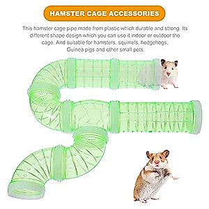 Hamster Tubes Set- DIY Assorted Connection Hamster Tunnel Tube Toy, Ferret cage Tunnel Excercise Toy for Hamsters Gerbils Mouse and Other Small Hamster cage Accessories (Sky Blue)