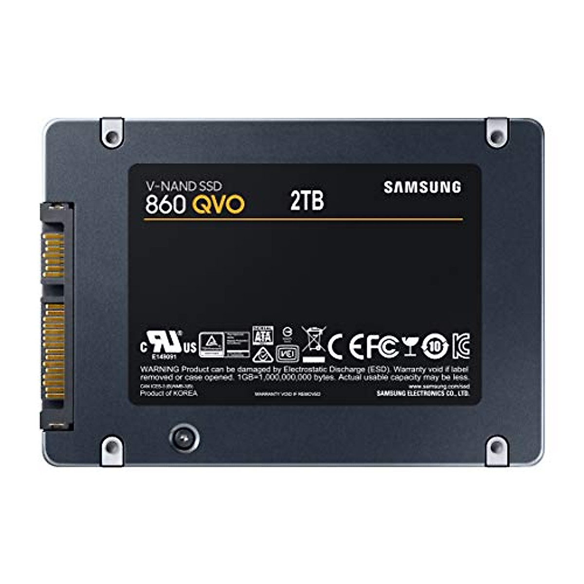 Samsung 860 QVO 2TB 2.5 Inch SATA III Internal SSD (MZ-76Q2T0B/AM), Gray