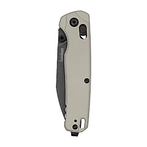Kershaw Bel Air Pocket Knife, Made in the USA, 3.4 inch CPM MagnaCut Steel Blade, EDC Design, Duralock Locking Mechanism, Manual Folder, Black Cerakote Blade, Pocketclip
