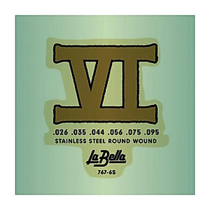 La Bella 767-6S Bass VI Stainless Steel Round Wound Guitar String