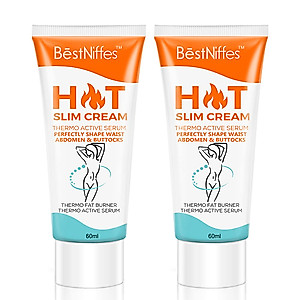 Hot Cream,（2Pack）Fat Burner Sweat Cream,Slimming Cream,Cellulite Treatment Weight Loss Cream Belly Fat Burner For Women and Men (2Pack)