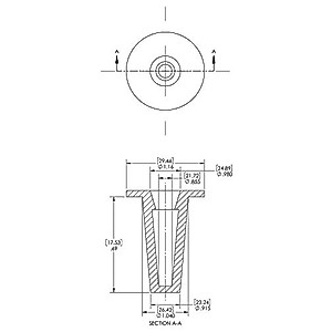 Caplugs T-12X T Series – Plastic Tapered Cap and Plug, 1000 Pack, Red LD-PE, Cap OD 0.855" x Plug ID 1.04" Protective Closures, Dust and Moisture Seals, MIL Spec, SAE Fittings, Hydraulic, EZ Remove