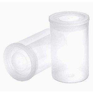 20 PCS Clear Plastic Film Canisters with Lids，35mm CaliberEmpty Camera Reel Containers,Storing of Small Personal and Household Items,Pills, Film, Keys, Coins, Art Beads and More Storage Containers