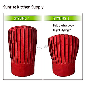 Hibachi Chef Tall Hat in Red with Headband and Wee Wee Squirting Boy (Black Dragon)