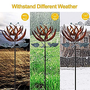 LimeHill Wind Spinner for Yard and Garden for Women Large Metal Windspinners for Outdoor Decorations (24 X 84 Inches)