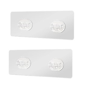 IPERLIFE Shower Adhesive Strips - Adhesive Hook Sticker for Shower Caddies - 2 Pack