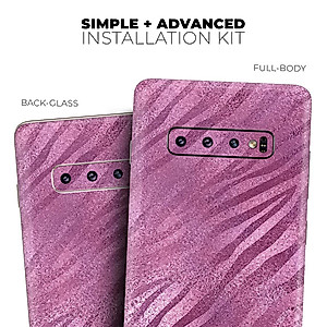 DesignSkinz Glamorous Pink Toned Zebra Protective Vinyl Decal Wrap Skin Cover Compatible with The Samsung Galaxy S20 (Screen Trim & Back Glass Skin)