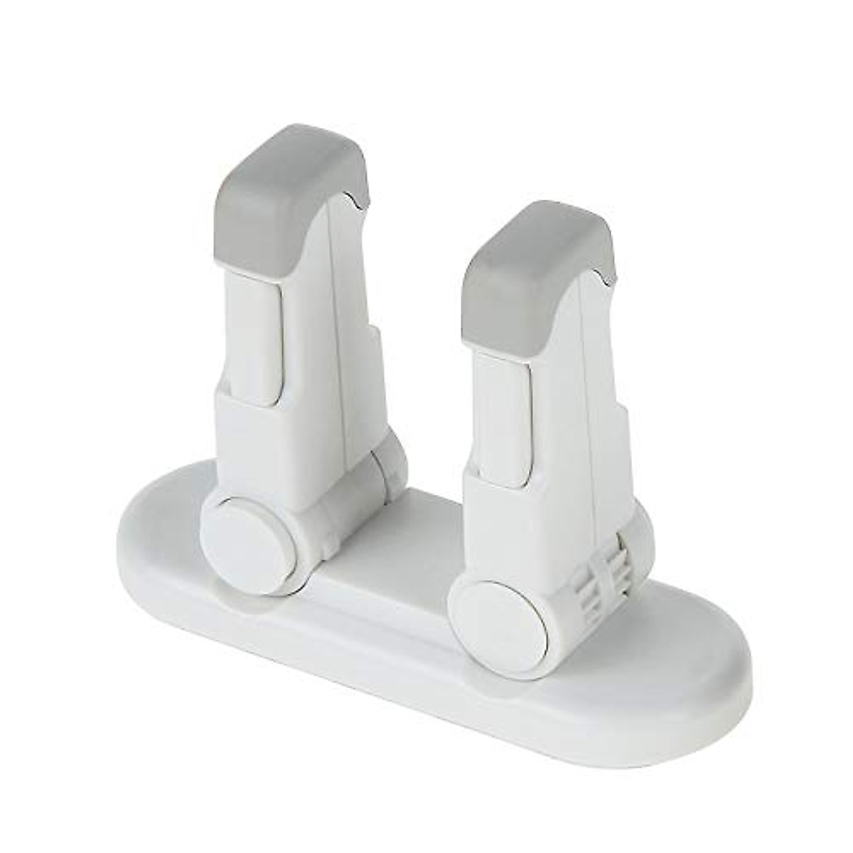 4-Pack Improved Childproof Door Lever Lock Prevents Toddlers From Opening Doors. Durable ABS with 3M Adhesive Backing.Easy One Hand Operation for Adults.Simple Install, No Tools Needed (4 white pack)