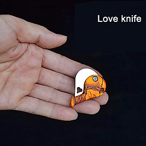 DHDestined Fateful Folding Pocket Knife, Mini Portable Knife, Unique Gift for Men Women Multicolor(orange)