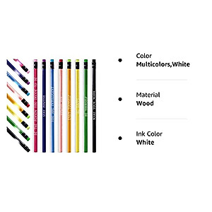40 Pcs Motivational Pencils Color Changing Mood Pencil Inspirational Pencil Cute Pencil Personalized Pencil with Saying Heat Activated Pencil For Student(Simple Color,Classic Style)