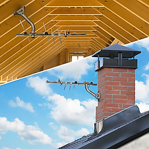 RCA Compact Outdoor or Attic Yagi HD TV Antenna with Super Long 75 Mile Range – Digital OTA Antenna for Clear VHF & UHF Reception, NexGenTV ™ Compatible, Supports 4K/8K 1080p TVs