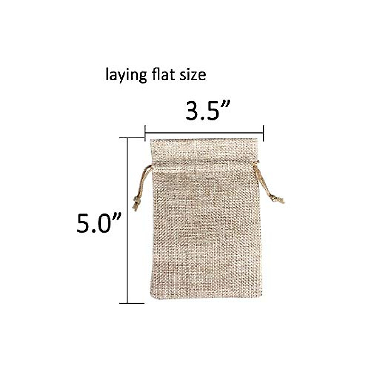 FASOTY Lot of 24 3.5x5 Inch Burlap Bags with Drawstring Linen Gift Bags Jewelry Pouch Jute Burlap Sacks for Wedding Favor Party Gifts, DIY Craft, Presents, Christmas, Valentines, Treat Pouches Bags