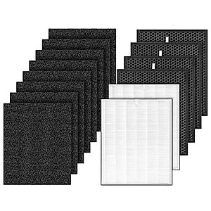 AD3000 Replacement Filters For AIR DOCTOR Compatible with AIRDOCTOR 4-in-1 Home Air Purifier AIR DR. AD3000 AD3000M AD3000pro, 2 H13 True HEPA, 4 Activated Carbn and 8 Extra Carbn Pre-filters（2+4+8）