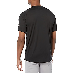 Rawlings Mens Crew Neck Short Sleeve T-Shirt Black XL, Black, Adult X-Large