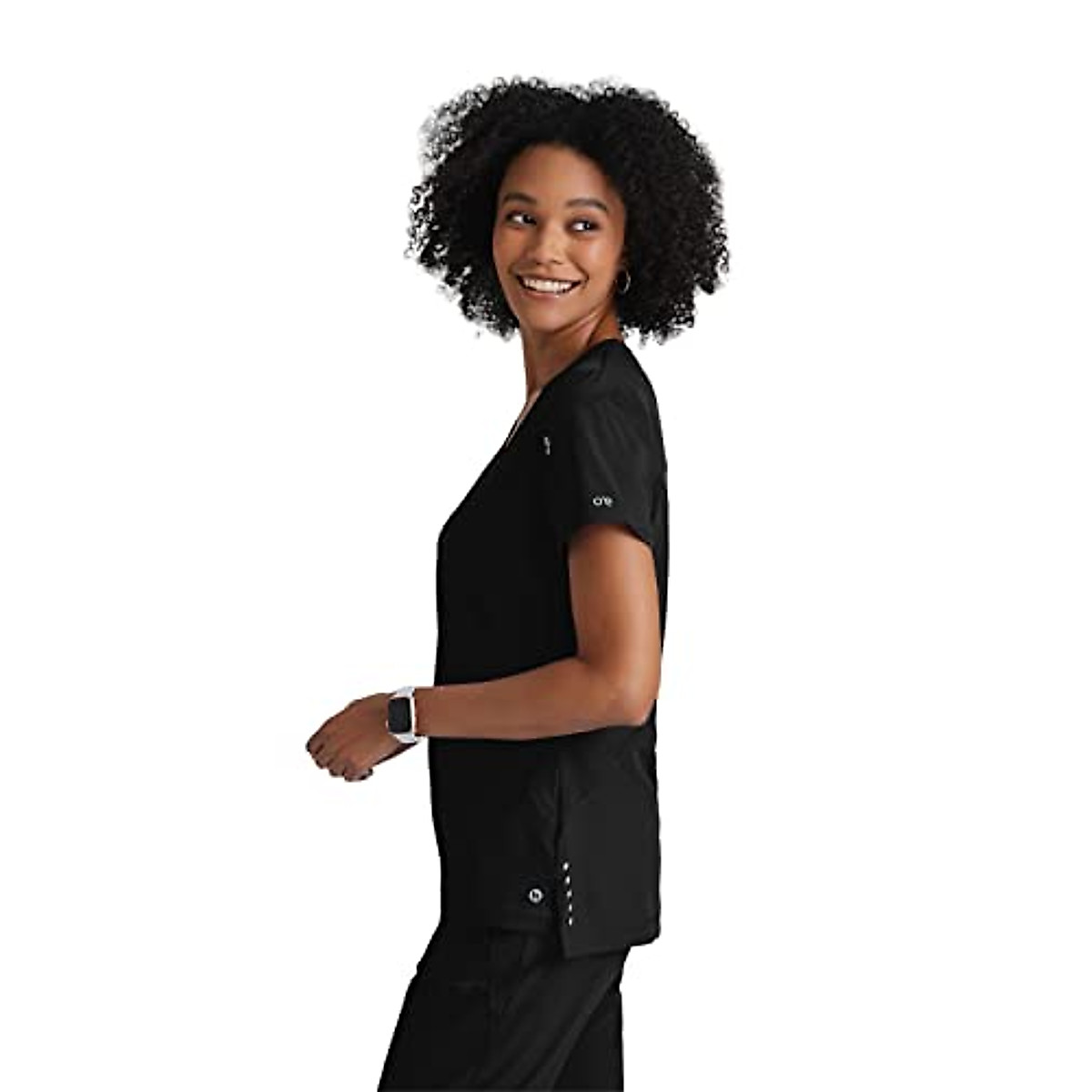 BARCO One BOT142 Women's Uplift Scrub Top Black 2XL