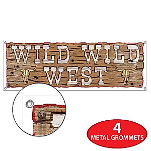 Beistle Wild Wild West Sign Banner Party Accessory