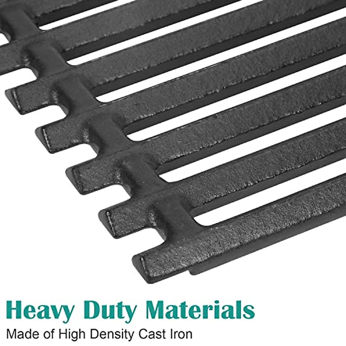 Cast Iron Grill Grates and Emitter Plates for Char-Broil Tru-Infrared 461210010, 463224611, 463241313, 463261709, 463262210, 466270610, 466270611, Original Part Number G526-0007-W1, G515-4700-W1