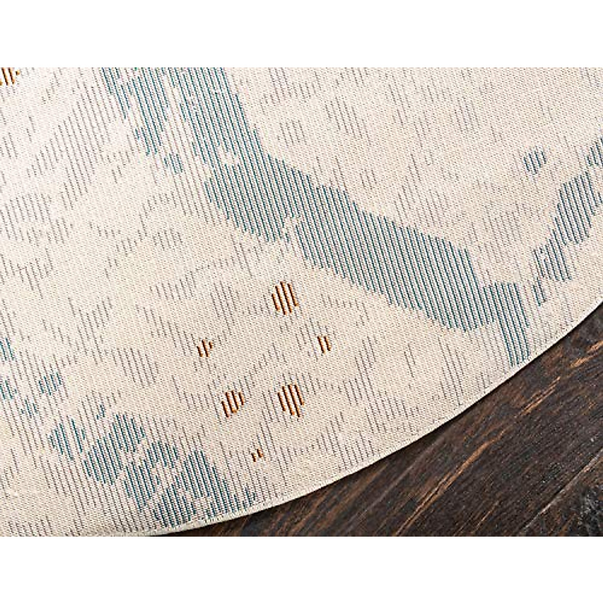 Unique Loom Estrella Collection Modern Abstract Cream Round Rug (8' 0 x 8' 0)