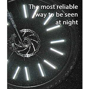 Jusmar Bike Spoke Reflector Pack of 36 - Bike Reflectors for Mountain and Road Bikes - Kids Bike Reflector - Waterproof Bicycle Spoke Reflectors. Fits to Spokes 14 and 15 Gauge (1.8-2.0mm)