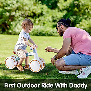 LOL-FUN Baby Balance Bike 1 Year Old, Toys for 1 Year Old Boy and Girl Gifts, Boy First Birthday Gift for One Year Old