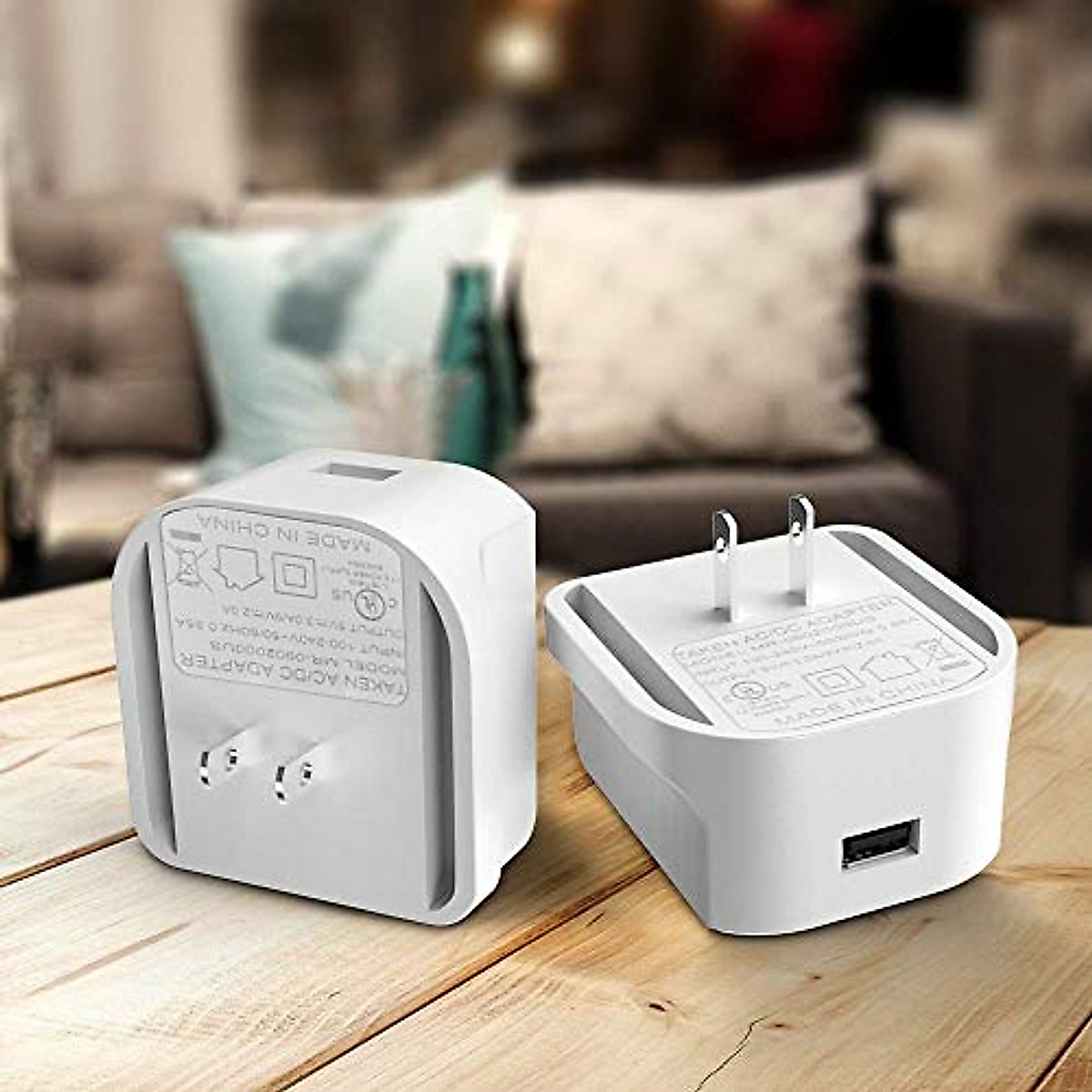 30FT Weatherproof Outdoor Charging Cable and Quick Charge 3.0 Power Adapter Compatible for Arlo Pro and Pro 2, Arlo GO, Other Home Camera (Micro USB), 1 Set, White