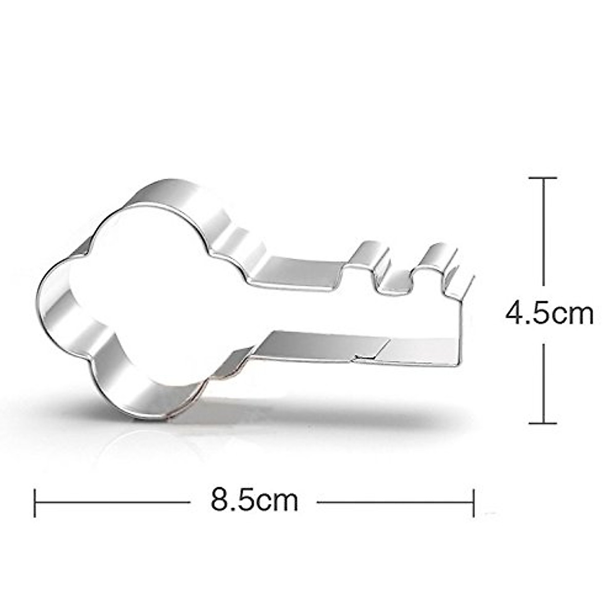 WOTOY Small Key and House Cookie Cutters Set - Stainless Steel