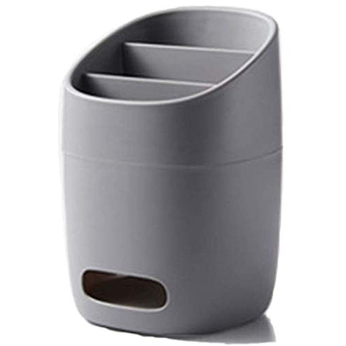 LOTSA. STYLE Utensil Drying Sink Caddy with Diatomite, Multi Purpose Holder Organizer, Kitchen Countertop Craft Table Desktop Office (Grey)