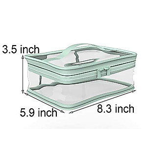 Makeup Bag Zipper Waterproof Portable Travel Storage Pouch 2 Pcs