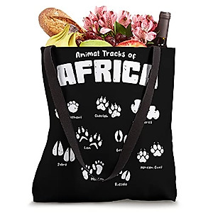 Africa Animal Tracks Footprints African Animals Tote Bag