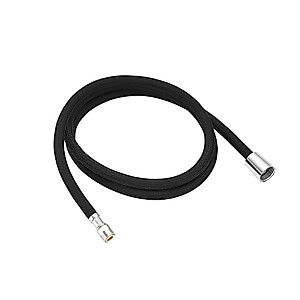 Weirun Kitchen Bathroom Sink Pull-down Faucet 1/2" IPS Black Braided Replacement Pull-Out Head Hose 59-inch or 150cm for Oil Rubbed Bronze Taps