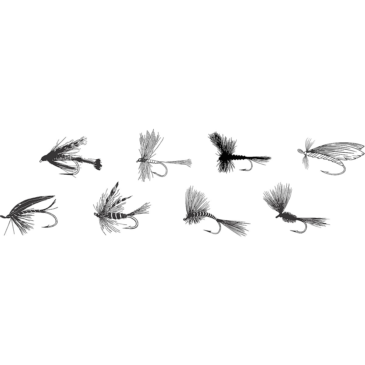 HullSpeed Designs Fly Fishing Engraved Rocks & Whiskey Glasses - Gift for Fisherman (Set of 2)