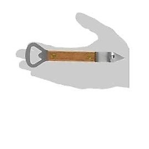 Smart Cook Bottle Opener Can Punch Opener - Dual-sided Manual Stainless Steel Can Opener With Riveted Wood Handle, Set Of 2 Units